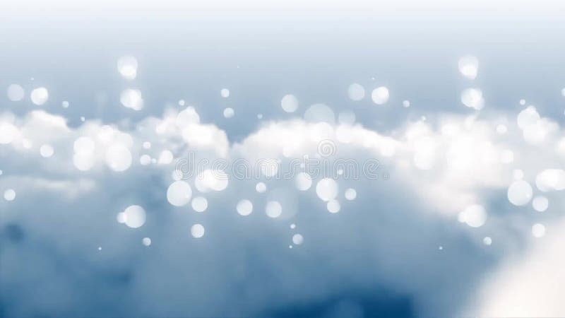 Animation of White Spots Moving Over Clouds Stock Video - Video of ...