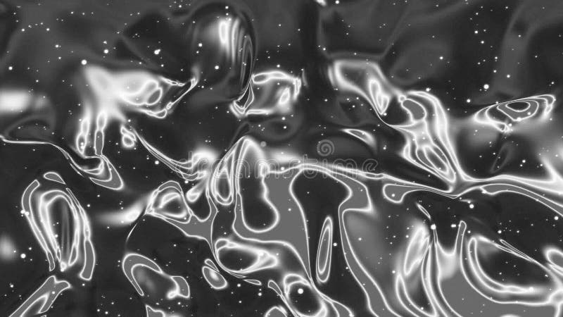 Animation of White Spots Over Moving Silver Background Stock Footage ...
