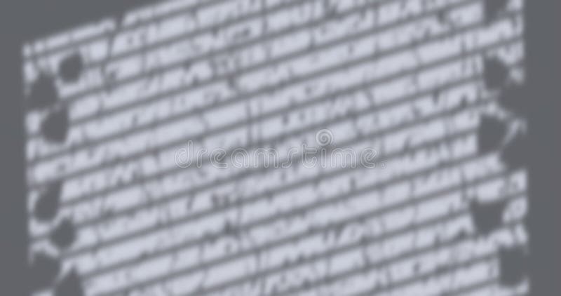 Animation of Window Shadow of Leaves Blinds and Rain Falling on Grey ...