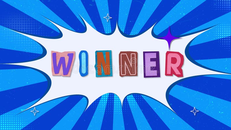 Animation Winner Comic Background Stock Footage - Video of animation ...