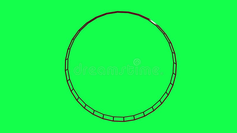 Animation of Wireframe Red Ring Stock Video - Video of structure ...