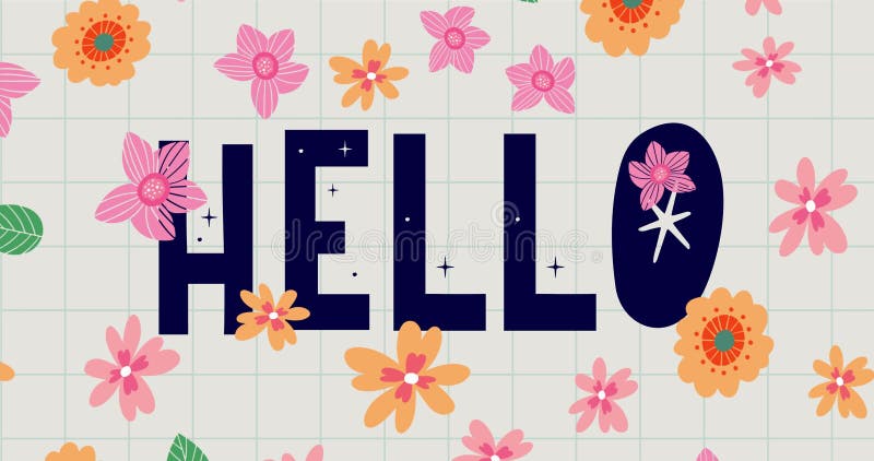 Animation of Words Hello . Hand Drawn Frame by Frame Animation with ...