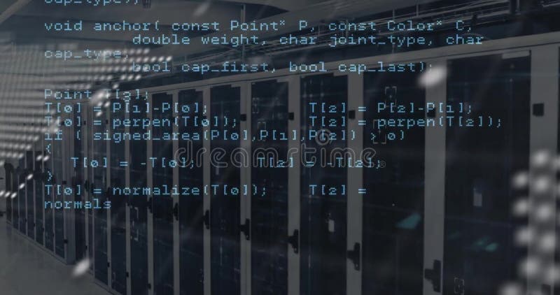 Animation of World Map and Coding Data Processing Over Computer Server Room Stock Video - Video ...
