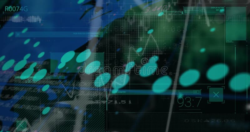 Animation Of World Map Statistics And Data Processing Stock Footage