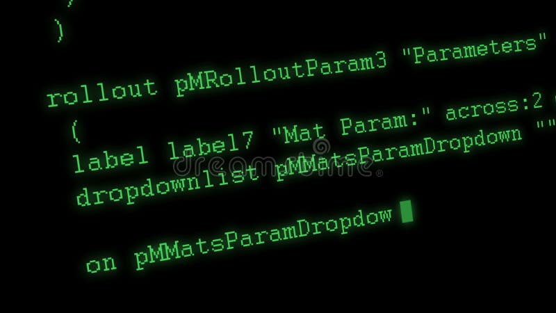 Programming Code On Black Screen Loop Animation Background Stock Footage Video Of Coding