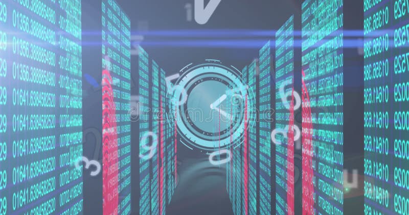 Clock with numbers falling stock image. Image of time - 3786045