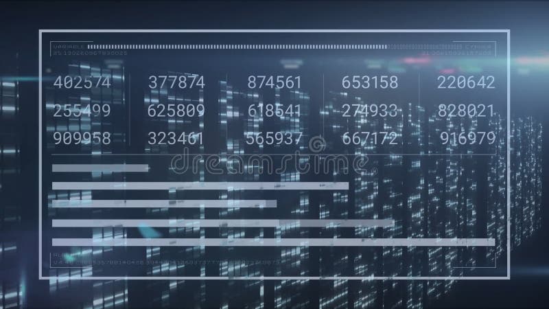 Animations of Data Processing on Dark Background Stock Video - Video of ...