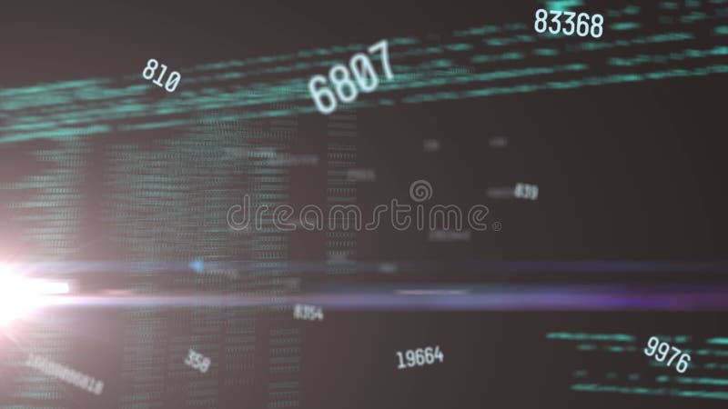 Animations of Data Processing Over Dark Background Stock Video - Video ...