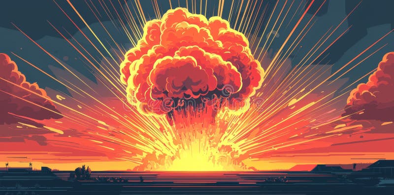 Anime Background with Abstract Lightning Strike Stock Image - Image of ...