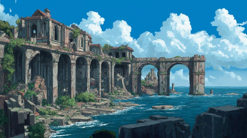 Anime Cliff Background Stock Photos - Free & Royalty-Free Stock Photos ...