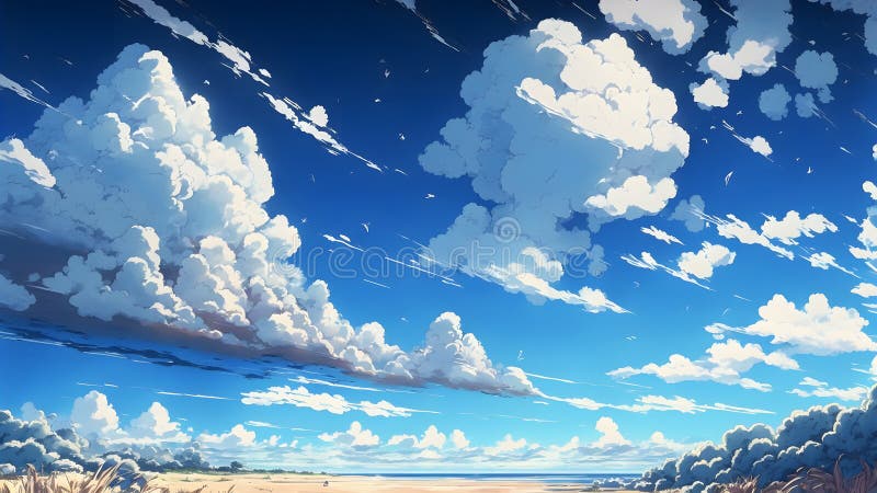 Anime Cloud Background