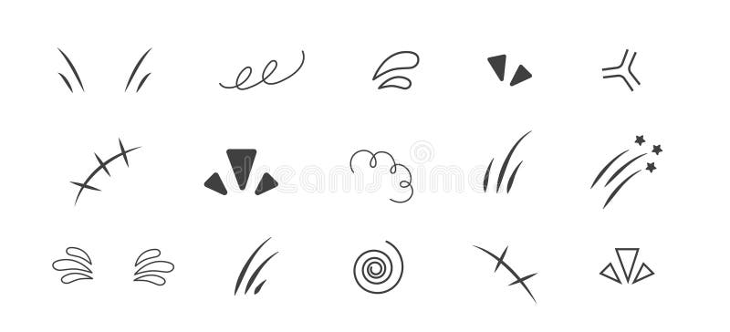 Anime Emotion Effect Collection. Emotion Mark. Stars Overhead Anime ...