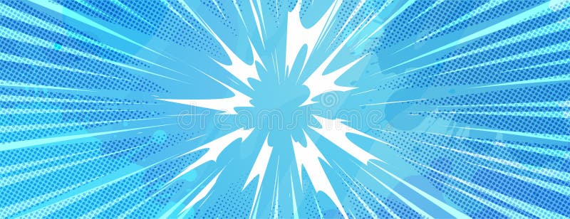 Anime Explosion Background with Radial Lines Stock Illustration ...