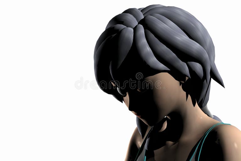 Anime girl stock illustration. Illustration of angel, silver - 1377064