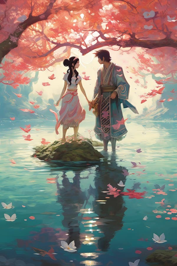 Anime Hero. AI Generated Image. Stock Illustration - Illustration of ...