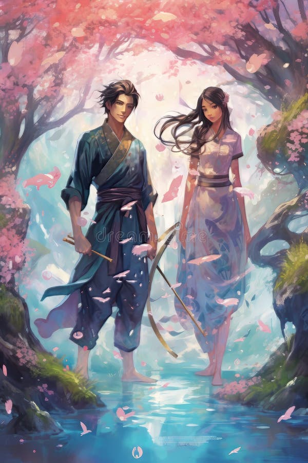 Anime Hero. AI Generated Image. Stock Illustration - Illustration of ...