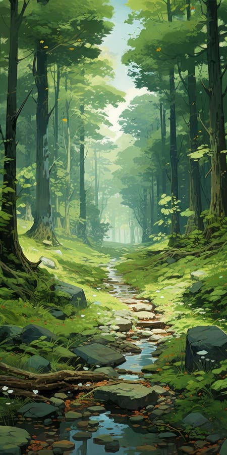 Anime-inspired Stone Path in a Forest, Split, Croatia Stock ...