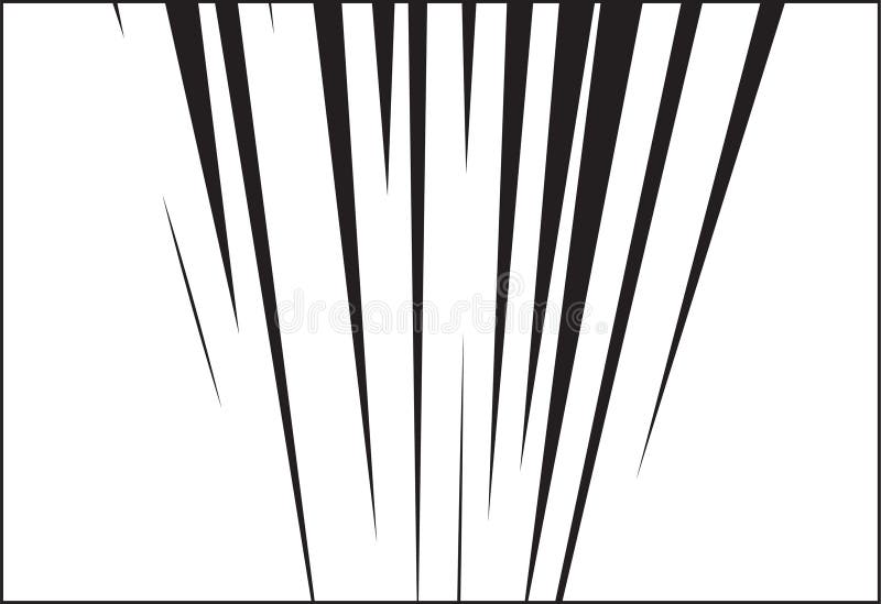 Anime and Manga Speed Action Lines Frame Stock Vector - Illustration of ...