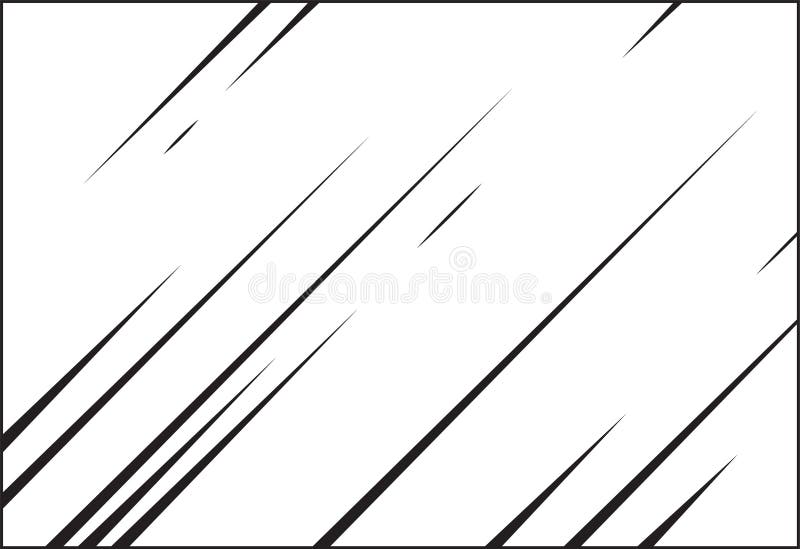 Anime and Manga Speed Action Lines Frame Stock Vector - Illustration of ...