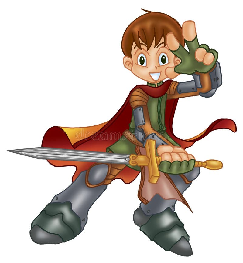 Vector Illustration of Brave Prince Stock Vector - Illustration of body ...