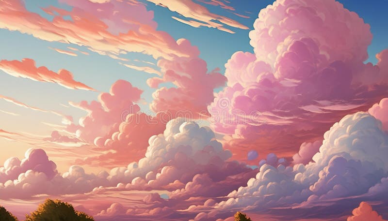 Anime Clouds Stock Illustrations – 8,942 Anime Clouds Stock ...