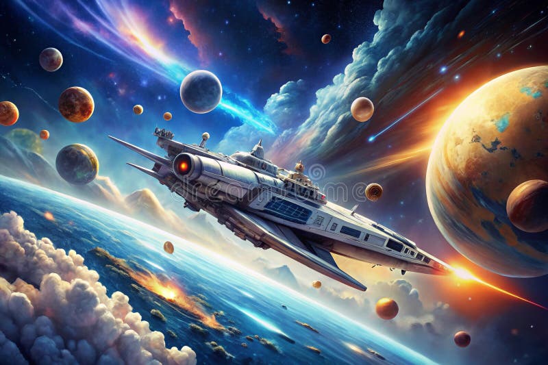 Anime Space Opera a Wallpaper Featuring a Spaces . Generative AI Stock ...