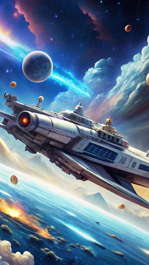 Anime Space Opera a Wallpaper Featuring a Spaces . Generative AI Stock ...