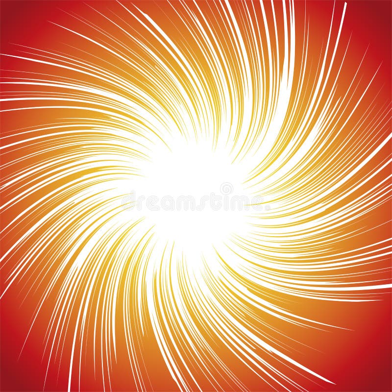 Anime Spiral Curve on White Background Stock Vector - Illustration of ...