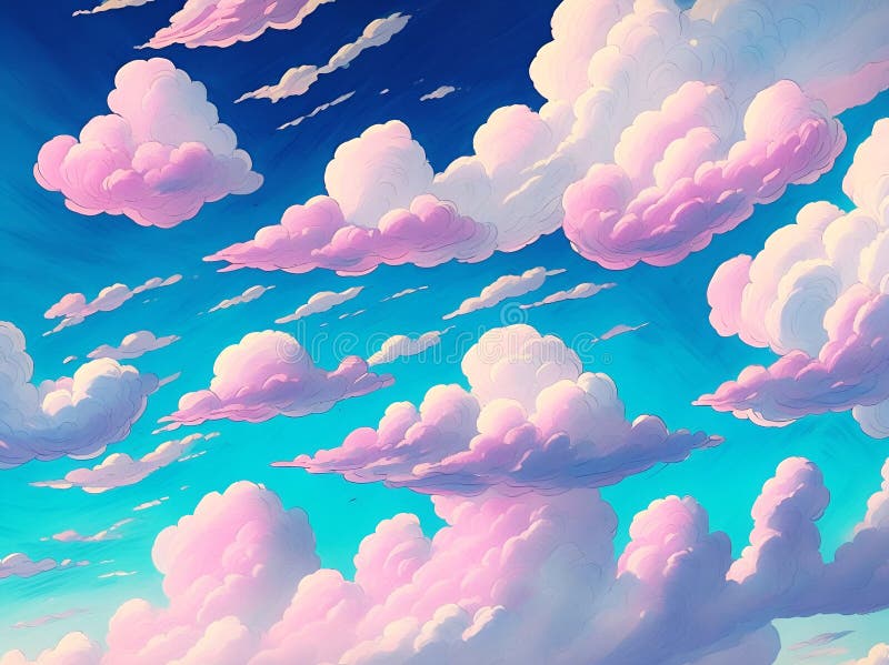 Clouds Anime Style Stock Illustrations – 1,092 Clouds Anime Style Stock ...