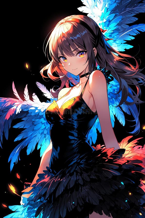 Anime Style Concept Art of Harpies Feather Duster Ai Generated Stock ...