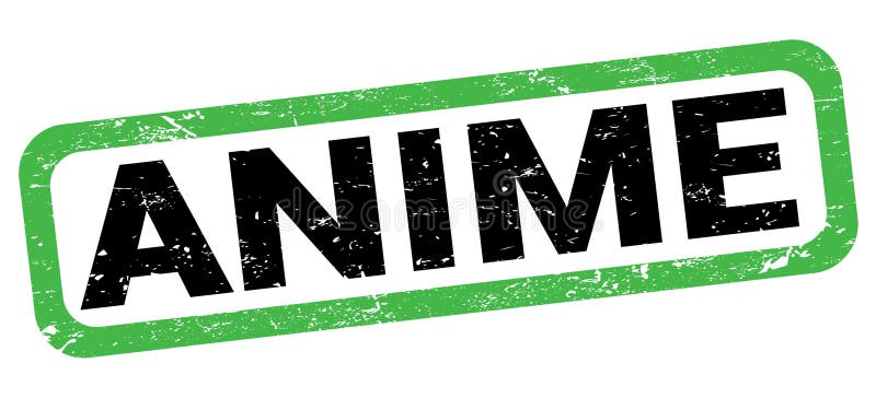ANIME Text Written on Red Stamp Sign Stock Illustration - Illustration ...