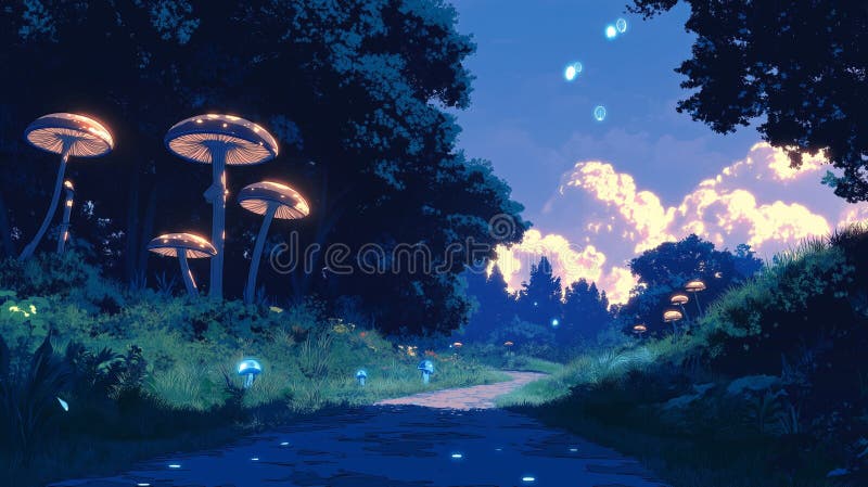 Anime theme for wallpaper stock image. Image of wood - 341561099