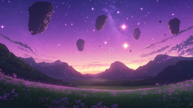 Anime theme for wallpaper stock image. Image of astrology - 341552787