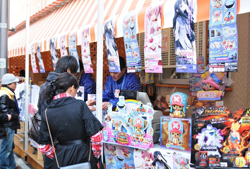 Anime vendors editorial photography. Image of akihabara - 23811987