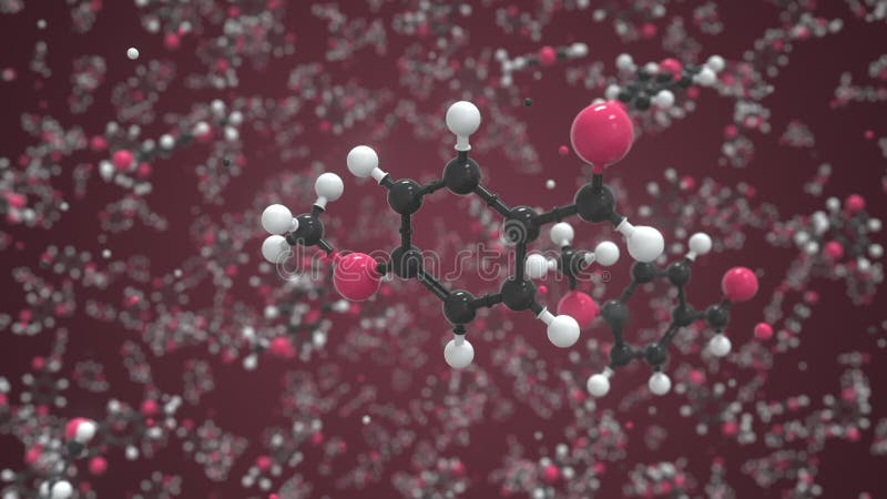 Anisaldehyde Molecule. Conceptual Molecular Model. Chemical Looping 3d ...