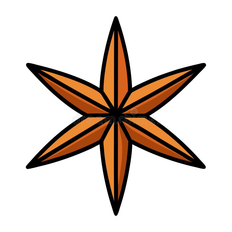 Anise Icon. Anise Symbol. Anise Star Icon Isolated on White Background ...