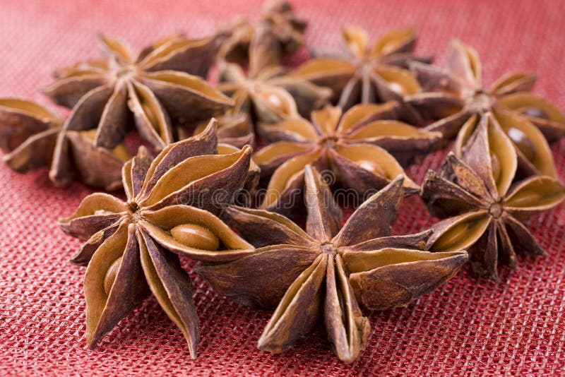 Anise on Pink stock image. Image of seasoning, indian - 12024029