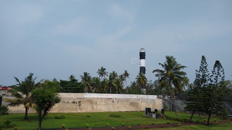 Anjengo Light House, Thiruvananthapuram, Kerala Stock Photo - Image of ...