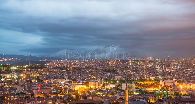 Ankara nights stock photo. Image of light, urban, town - 766894