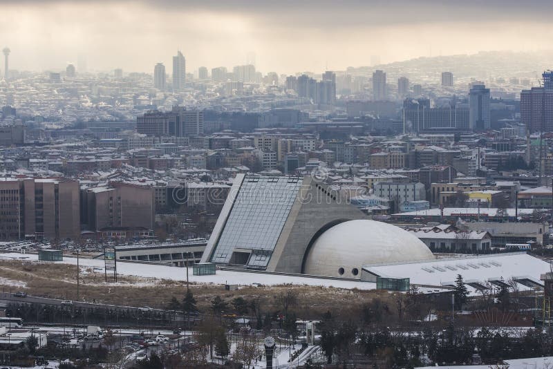 Ankara, Capitale Della Turchia Ad Orario Invernale Fotografia Stock ...