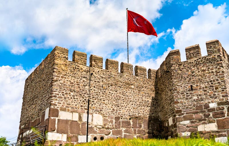 Ankara Castle, Ancient Fortifications in Turkey Stock Photo - Image of ...