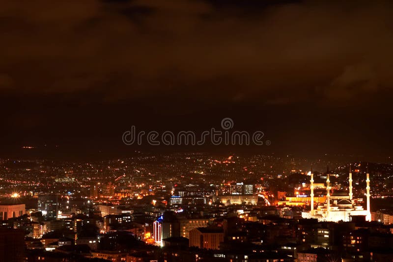 Ankara nights stock photo. Image of light, urban, town - 766894