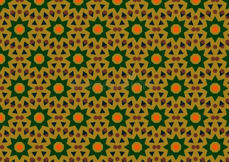 Ankara Pattern Background For Material Print Stock Illustration ...