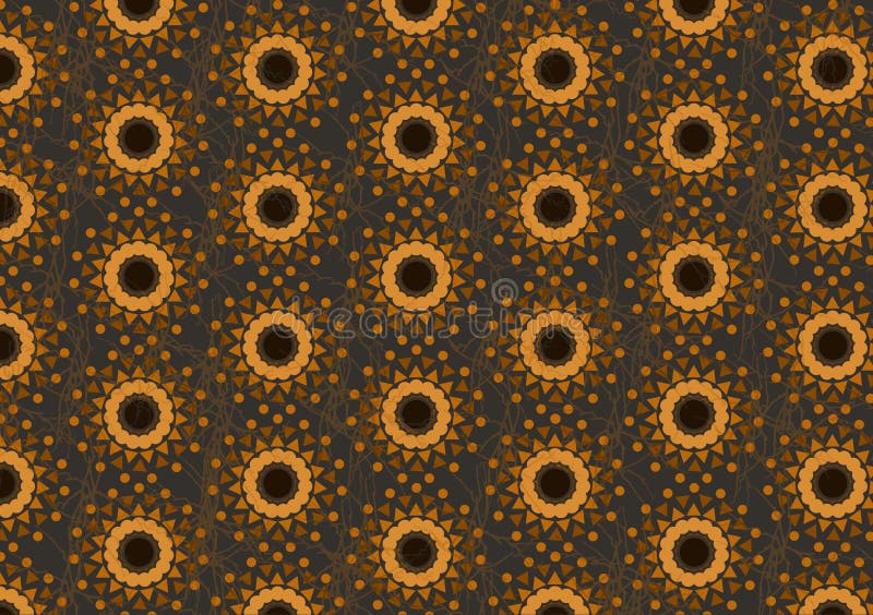 Ankara Pattern Background For Material Print Stock Illustration ...