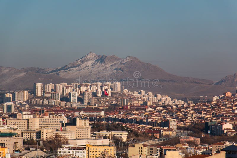 Ankara skyline editorial photo. Image of landscape, architecture ...