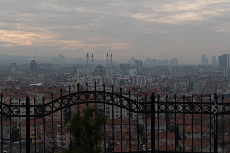 Ankara, Turkey - December 05 2021: Panoramic View of Ankara from Behind ...