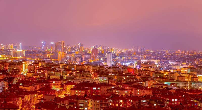 Ankara/Turkey-March 02 2019: Panoramic Ankara View with Skyscrapers ...