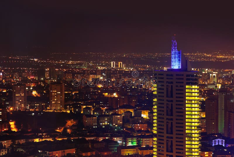 Ankara Turkey at night stock image. Image of river, europe - 24034353