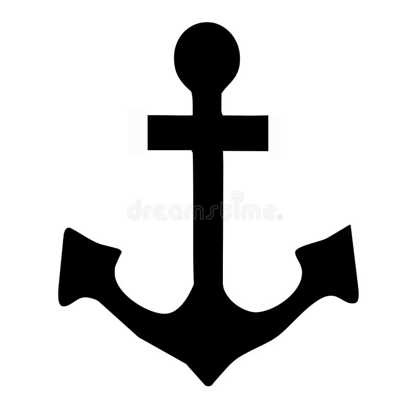Ankervektor vektor illustrationer. Illustration av navigering - 27756008