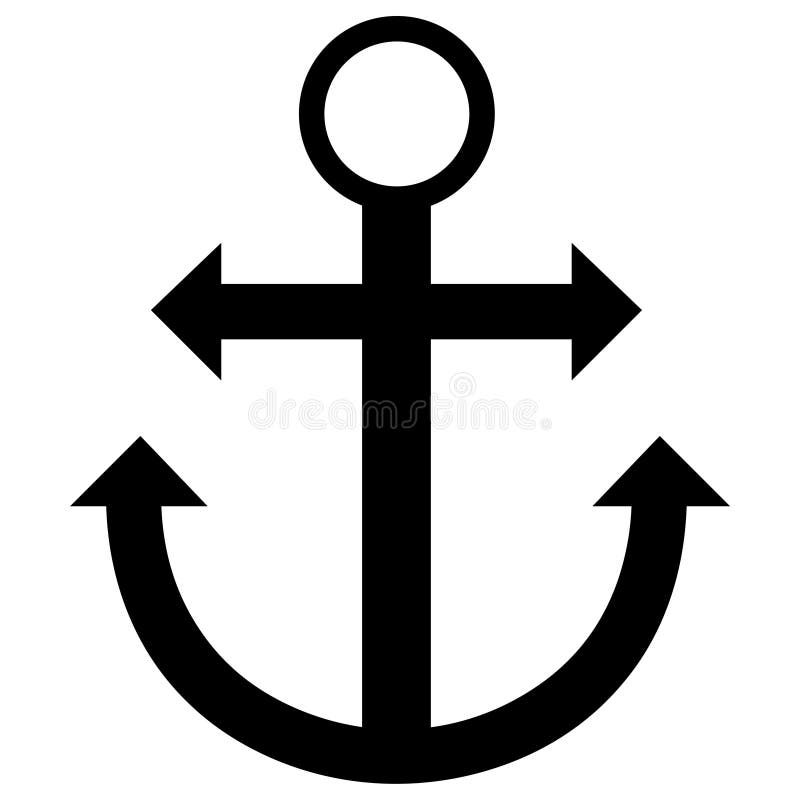 Ankare vektor illustrationer. Illustration av nautiskt - 592431